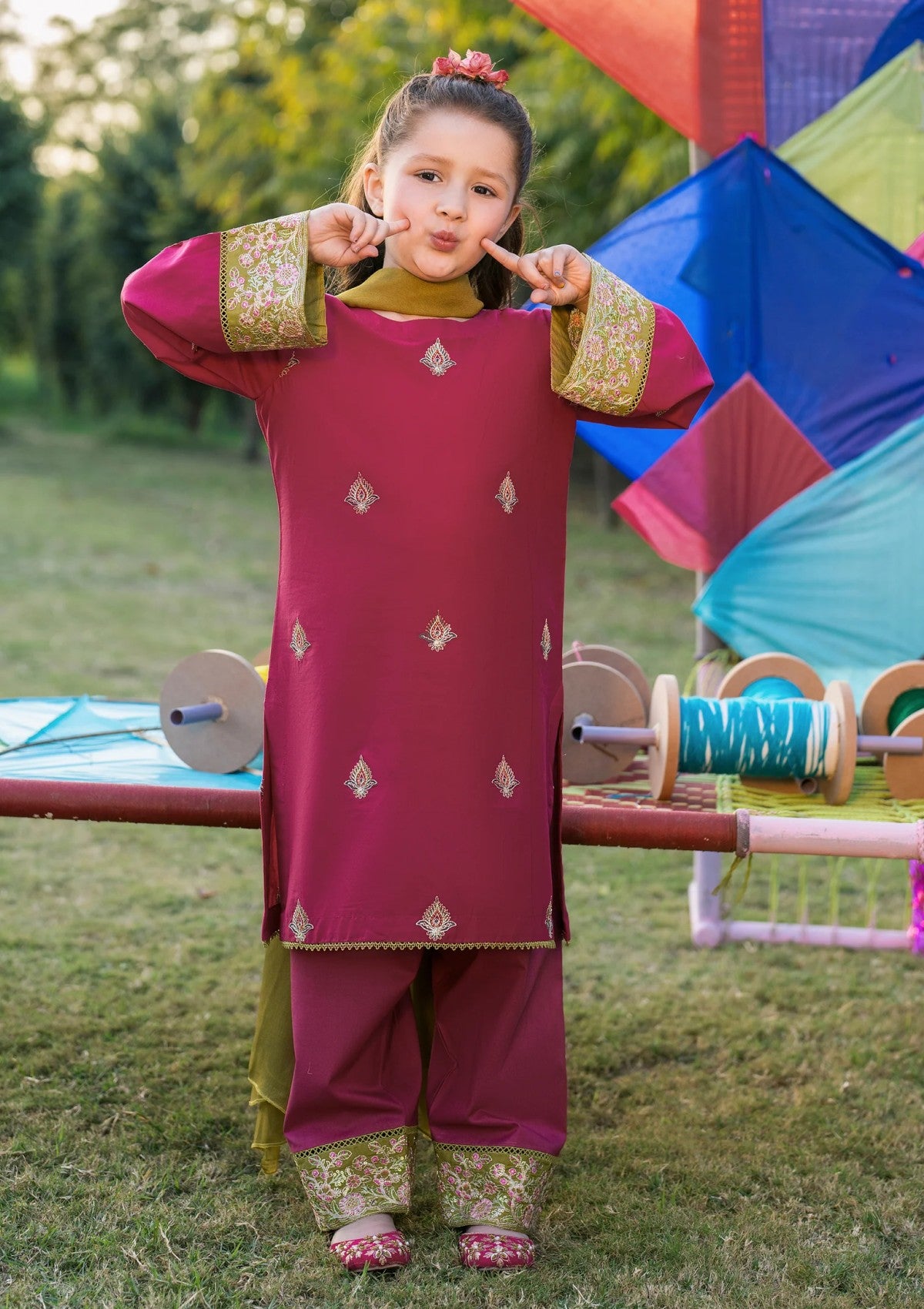 Kids - Garnet Clothing - Nani ka Ghar - Roop – Saleem Fabrics Traditions