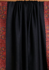Pashmina Embroidered Border Shawl D#12 - Black – Saleem Fabrics Traditions
