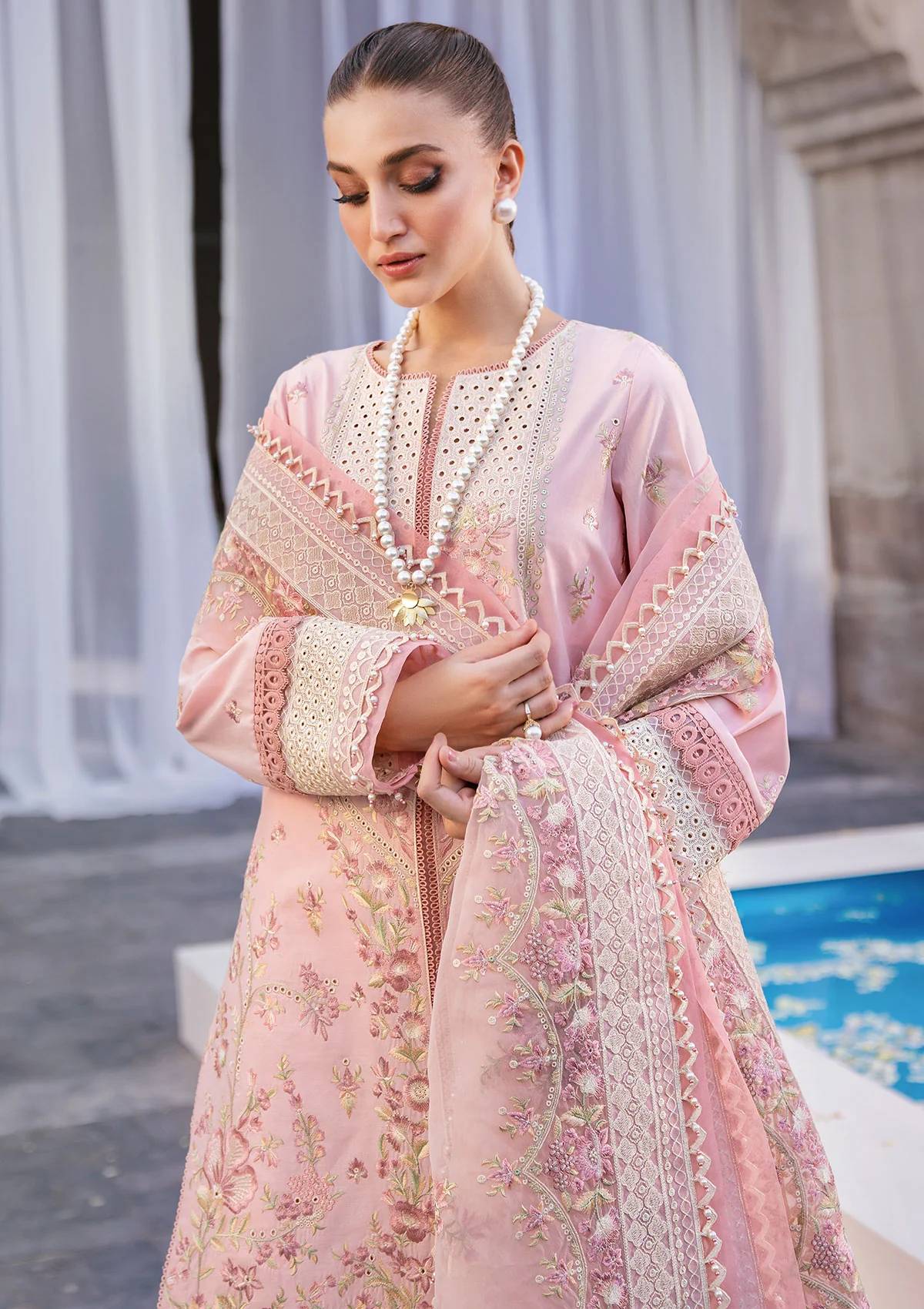 Lawn Collection - Akbar Aslam - Hayat - Eid - D#127 - Zale – Saleem ...