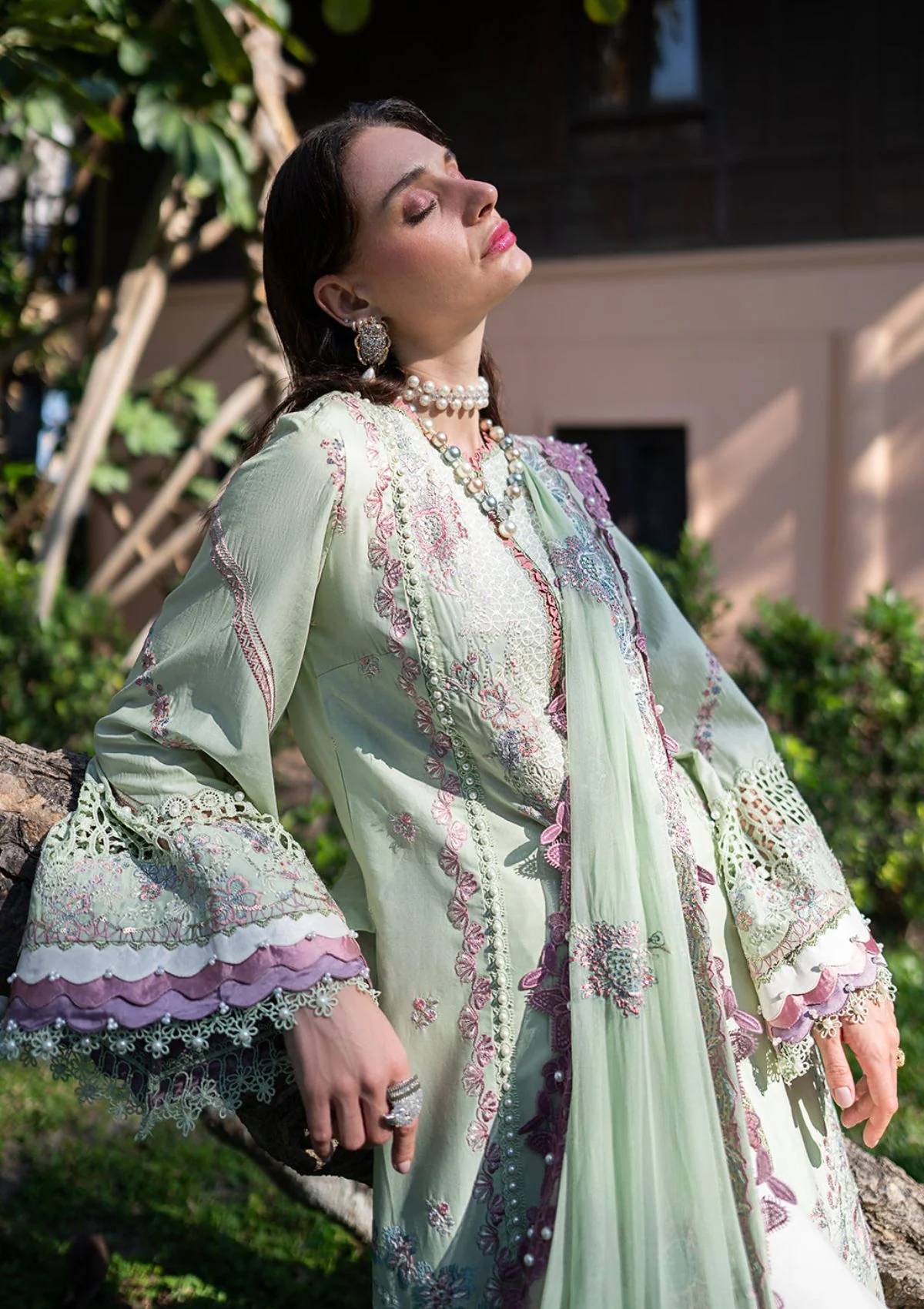 Lawn Collection - Alif - Signature - Luxury - ASL#10 - AURA – Saleem ...