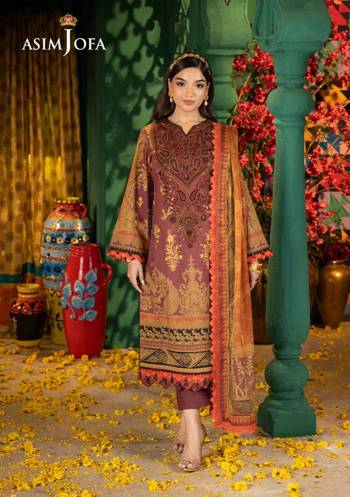 Lawn Collection - Asim Jofa - Asra Vol 1 - JA24#04 – Saleem Fabrics ...