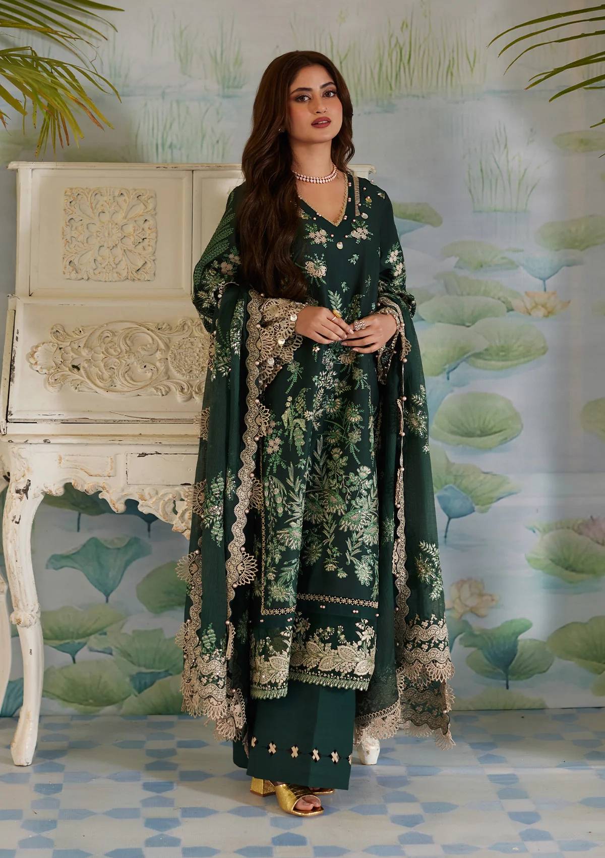 Lawn Collection - Elaf Premium - Eid Edit 24 - ELE#07 - ZARIA – Saleem ...