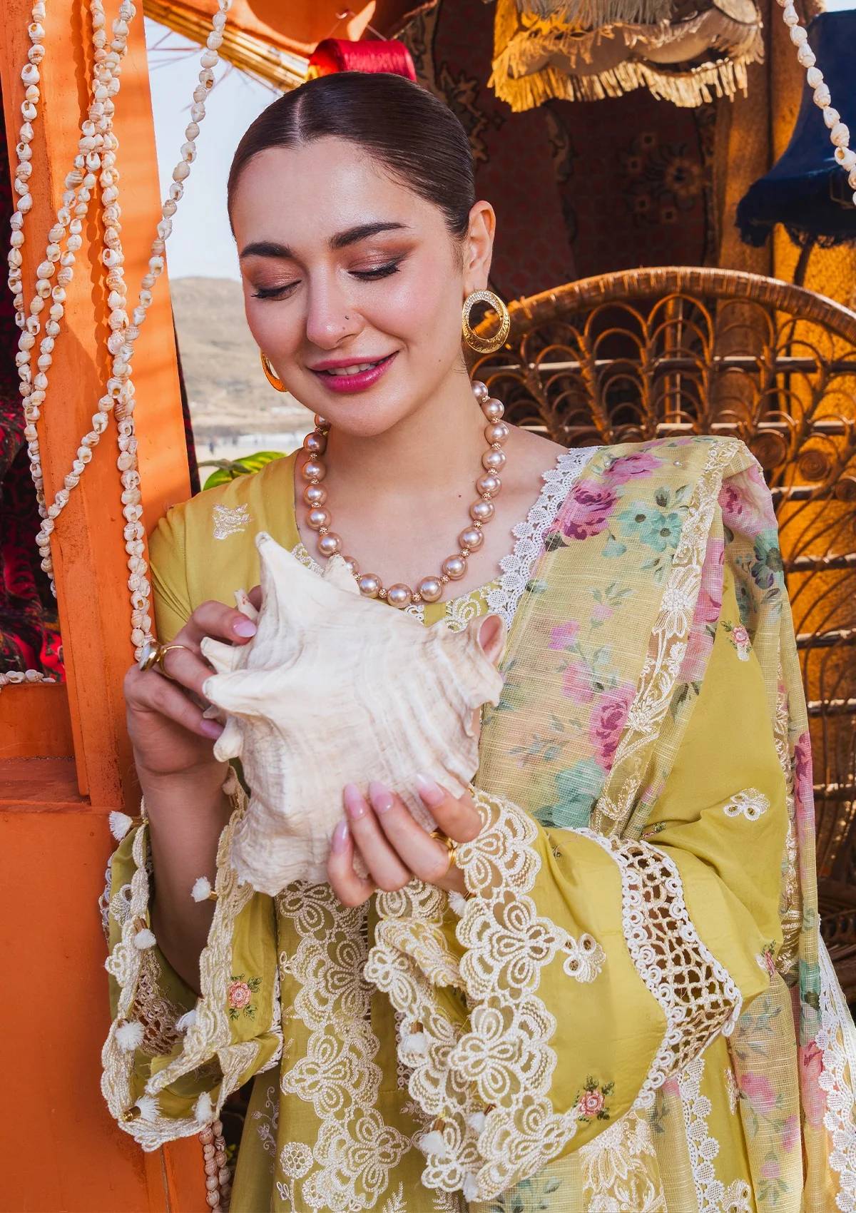 Lawn Collection - Elaf Premium - Hai Kuch - EK24#02 - B - Nargis ...