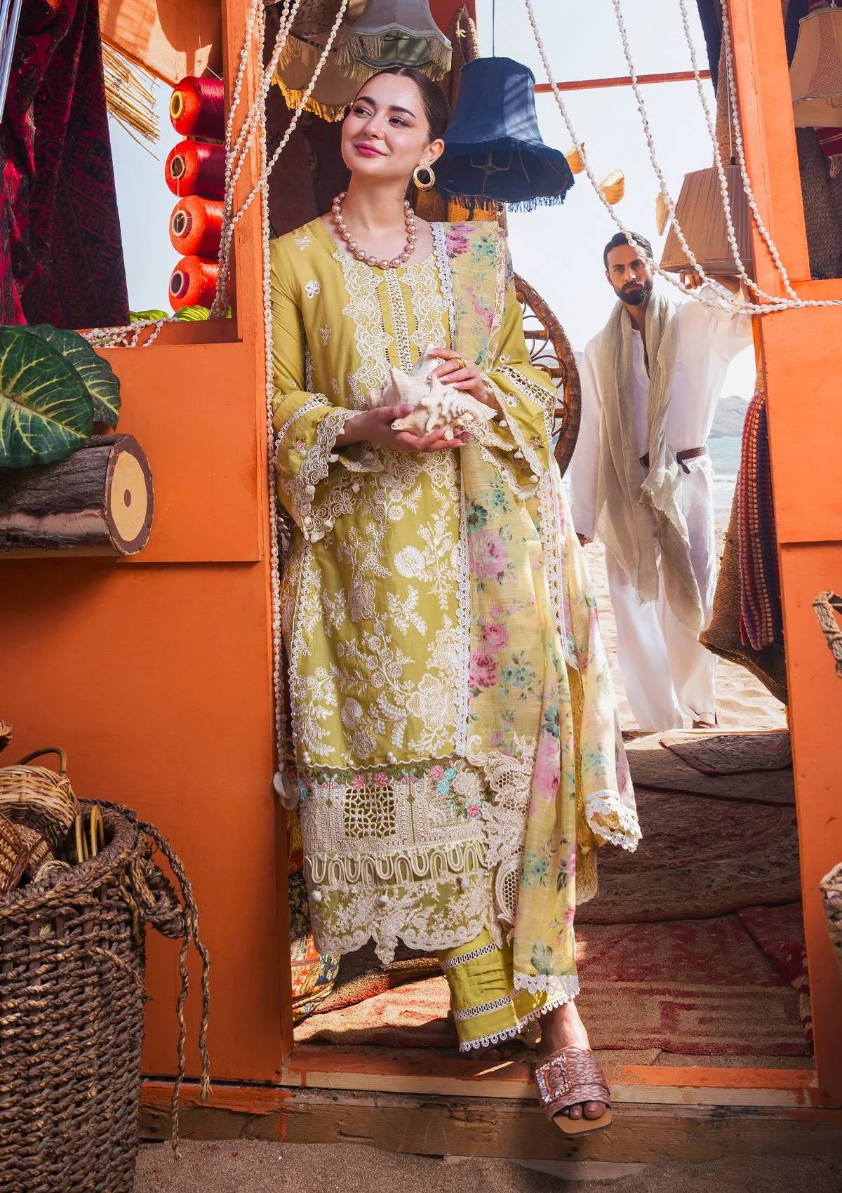 Lawn Collection - Elaf Premium - Hai Kuch - EK24#02 - B - Nargis ...