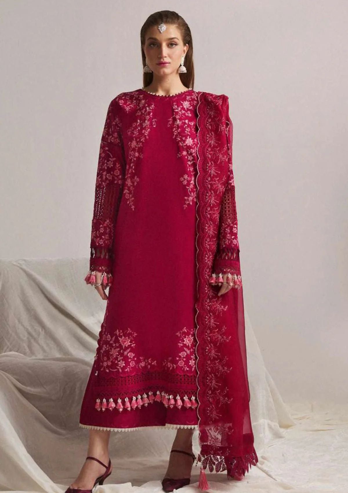 Lawn Collection - Hussain Rehar - Spring Summer - Eid Edit - Pelle – Saleem Fabrics Traditions