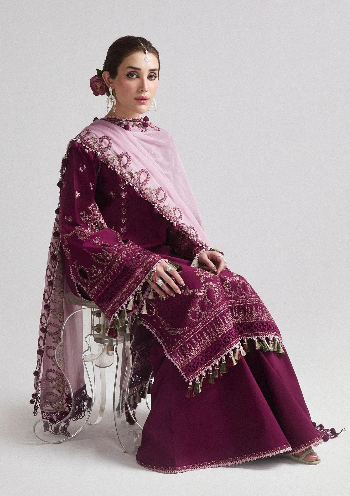 Lawn Collection - Hussain Rehar - Spring Summer - Eid Edit - Sangria ...